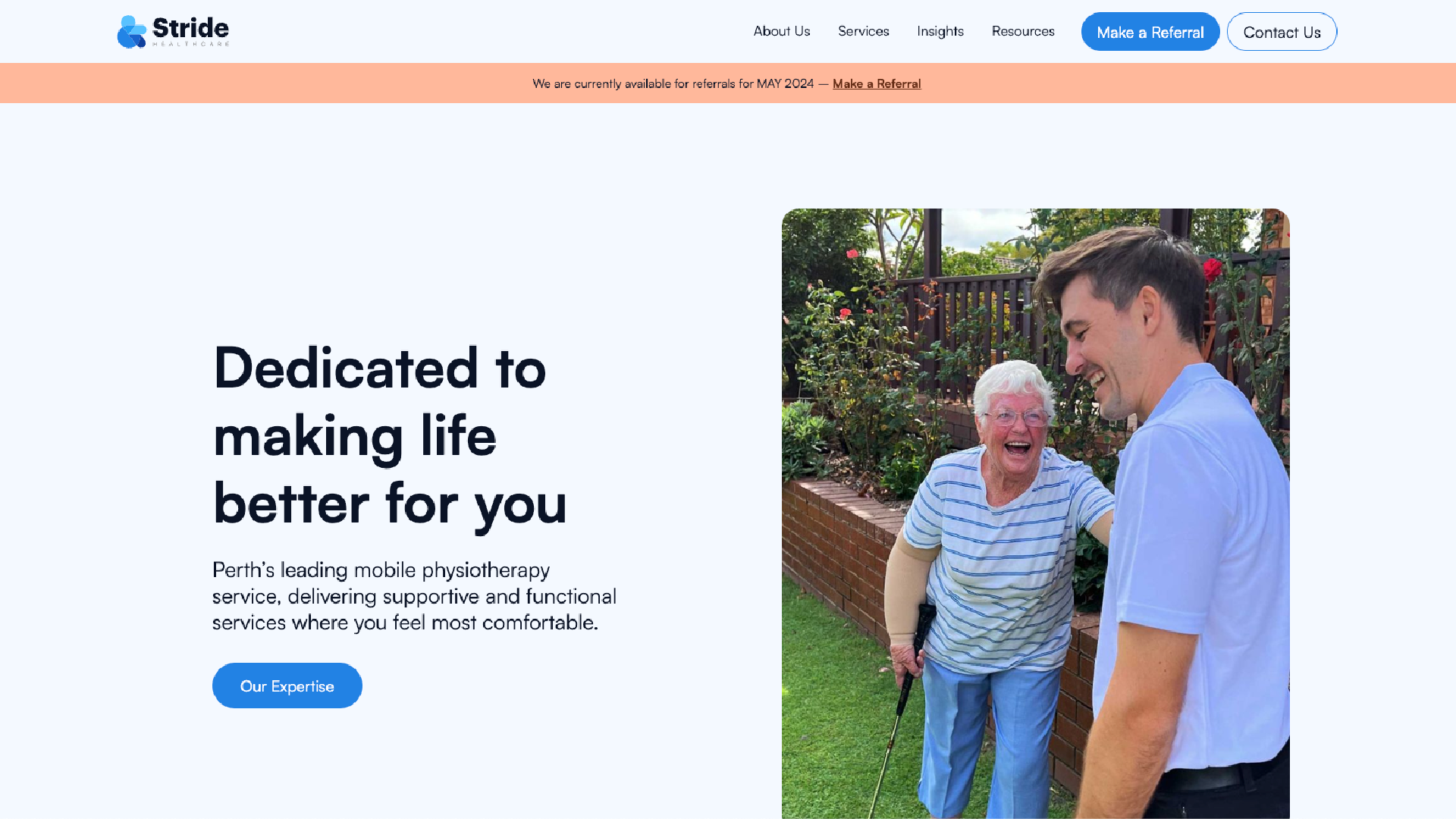 Home | Stride Healthcare - Mobile Physiotherapy